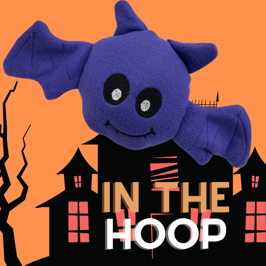 In The Hoop Embroidery Design – Halloween Bat Stuffie – All In The Hoop ...