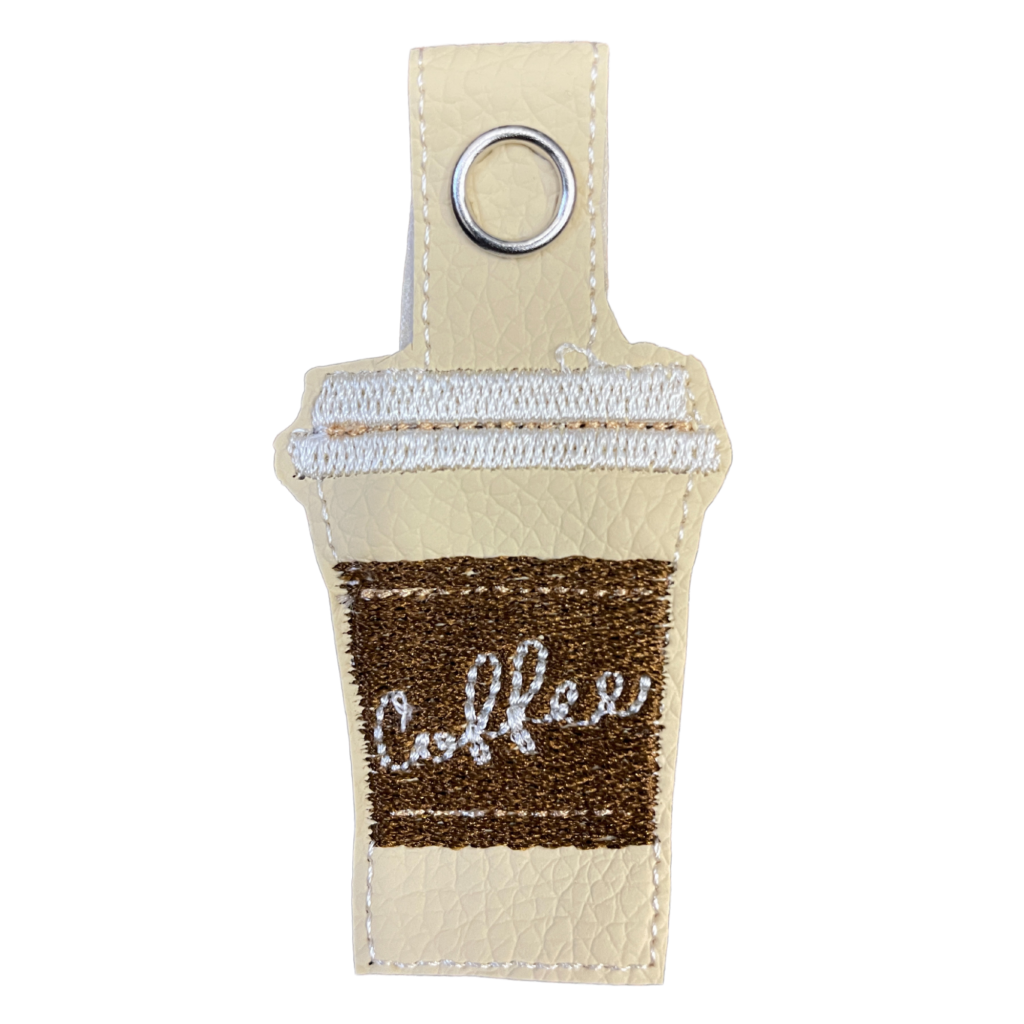 In The Hoop Embroidery Design Key Fob – Coffee – All In The Hoop ...