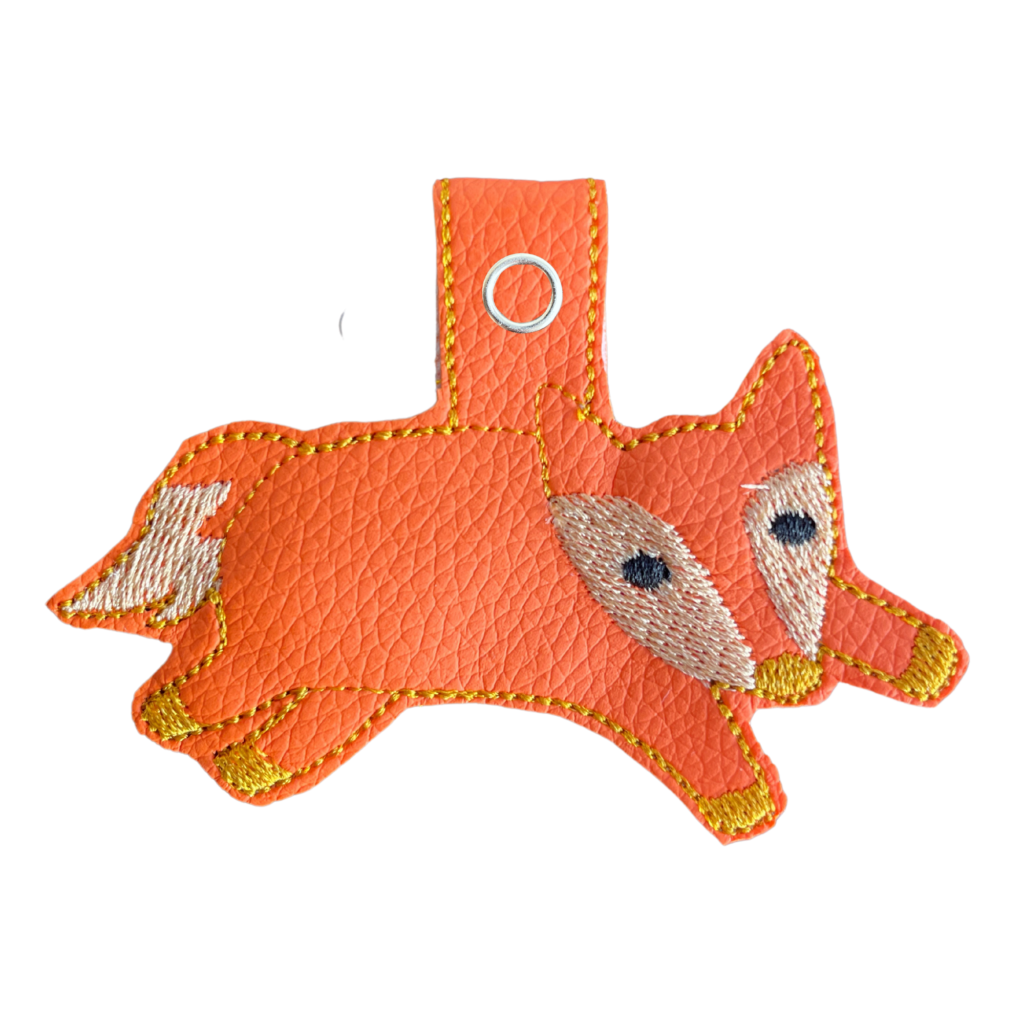 In The Hoop Machine Embroidery Design Cute Fox Key Fob – All In The ...