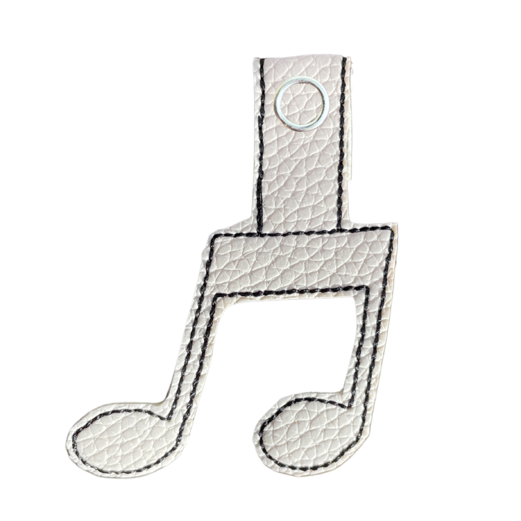 In The Hoop Machine Embroidery Design Music Note Key Fob – All In The ...