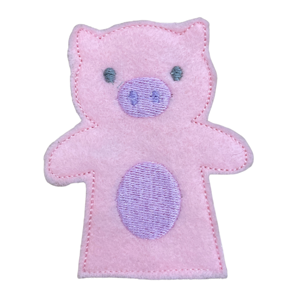 In The Hoop Machine Embroidery Design Pig Finger Puppet – All In The ...