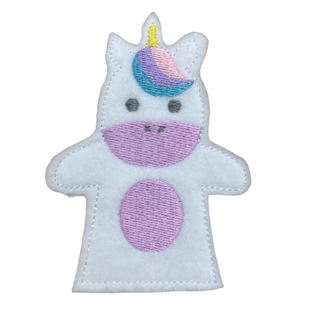 In The Hoop Machine Embroidery Design Unicorn Finger Puppet – All In ...
