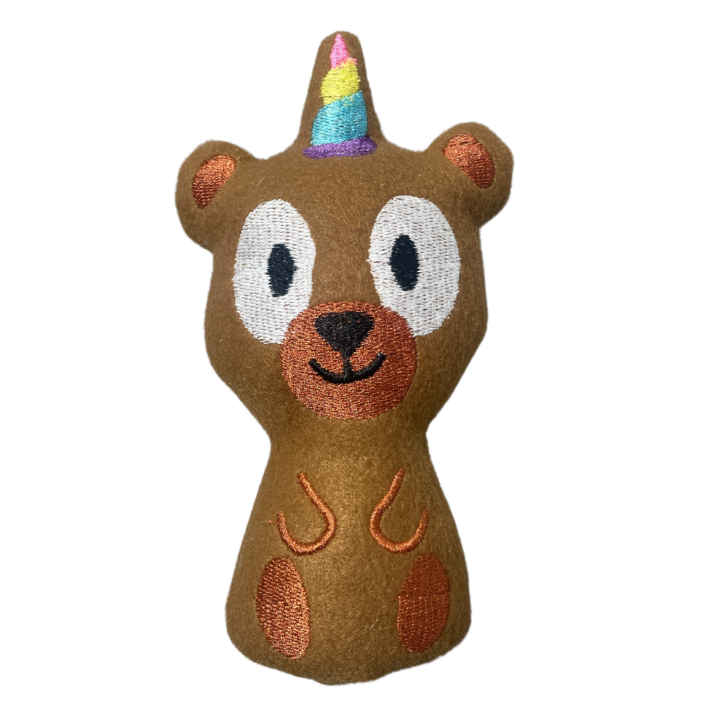 In The Hoop Teddy Bear Stuffed Animal with Unicorn Horn Machine ...