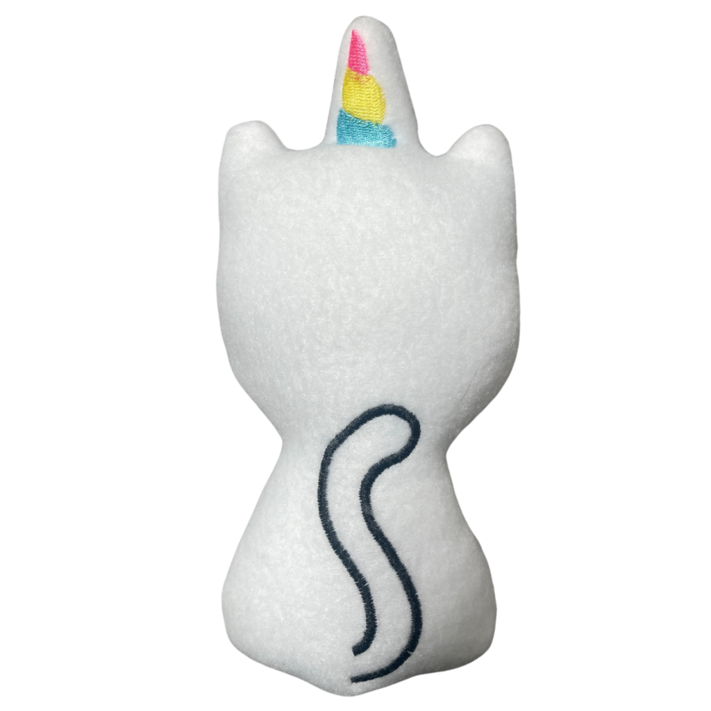 In The Hoop Kitty Stuffed Animal with Unicorn Horn Machine Embroidery ...