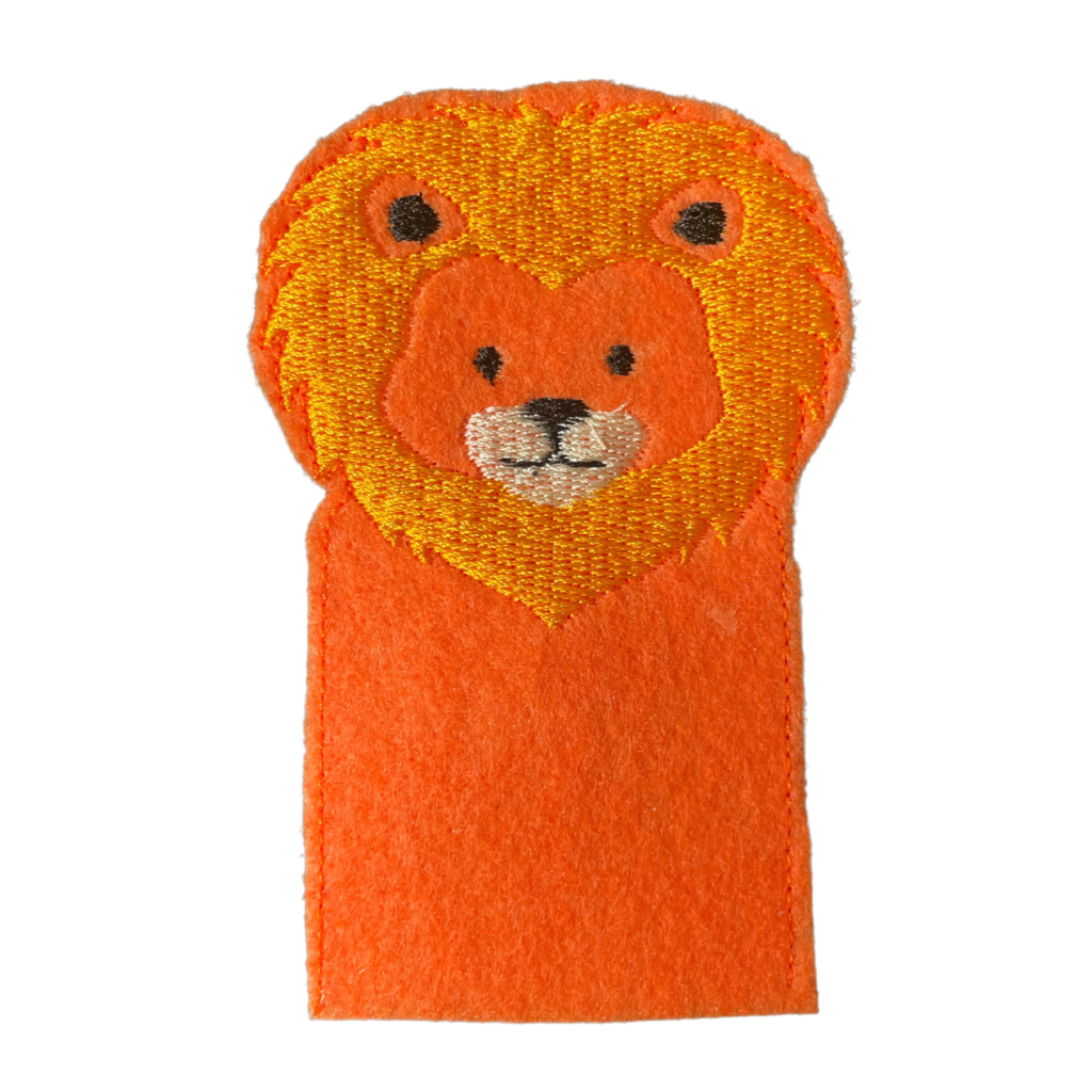 In The Hoop Zoo – Lion Finger Puppet Machine Embroidery Design – All In ...
