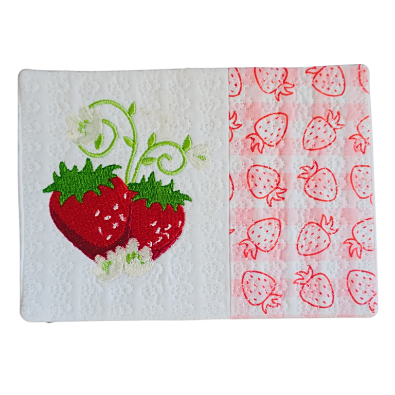 In The Hoop Mug Rug Strawberry – All In The Hoop Machine Embroidery Designs
