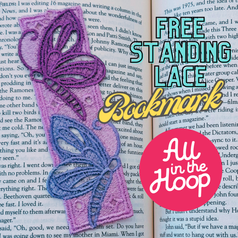 In The Hoop Free Standing Lace Bookmarks Five Pack – All In The Hoop ...