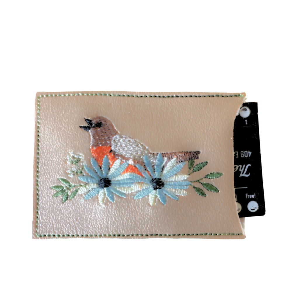 In The Hoop Machine Embroidery Design Bird Card Holder – All In The ...