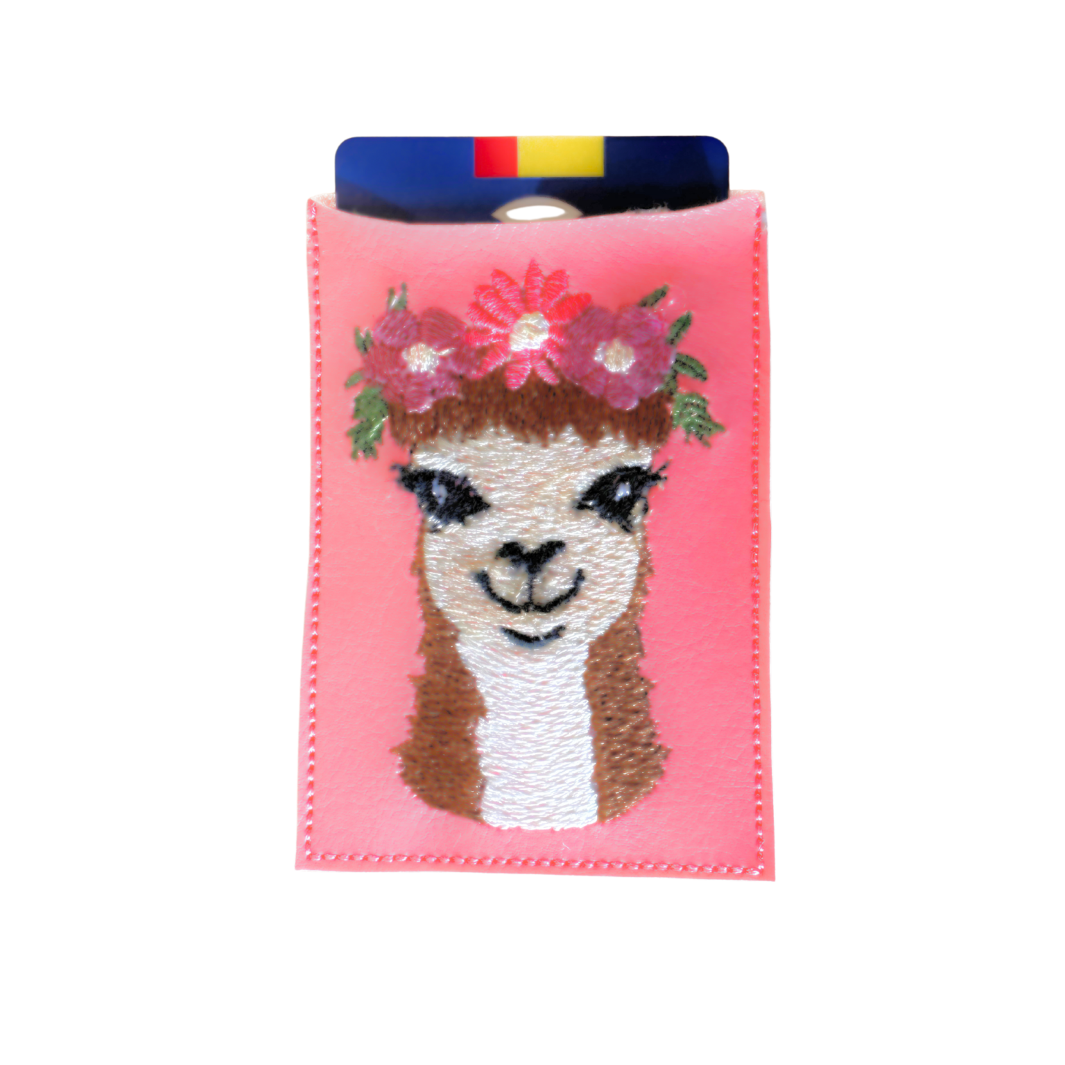 In The Hoop Machine Embroidery Design Llama Card Holder – All In The ...
